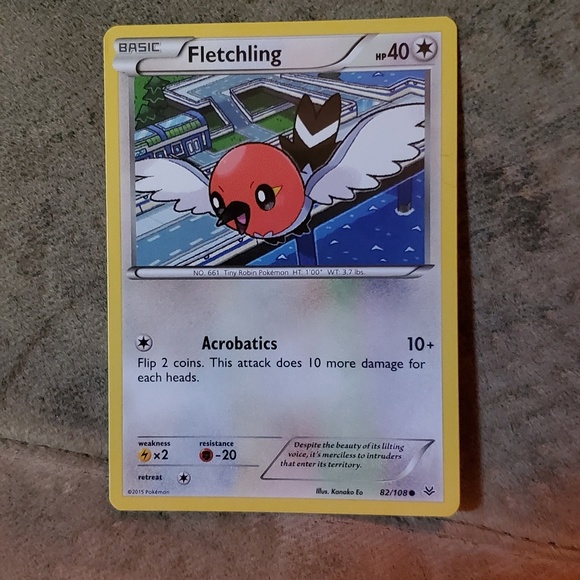 Other | Fletchling 82 Pokemon Card | Poshmark